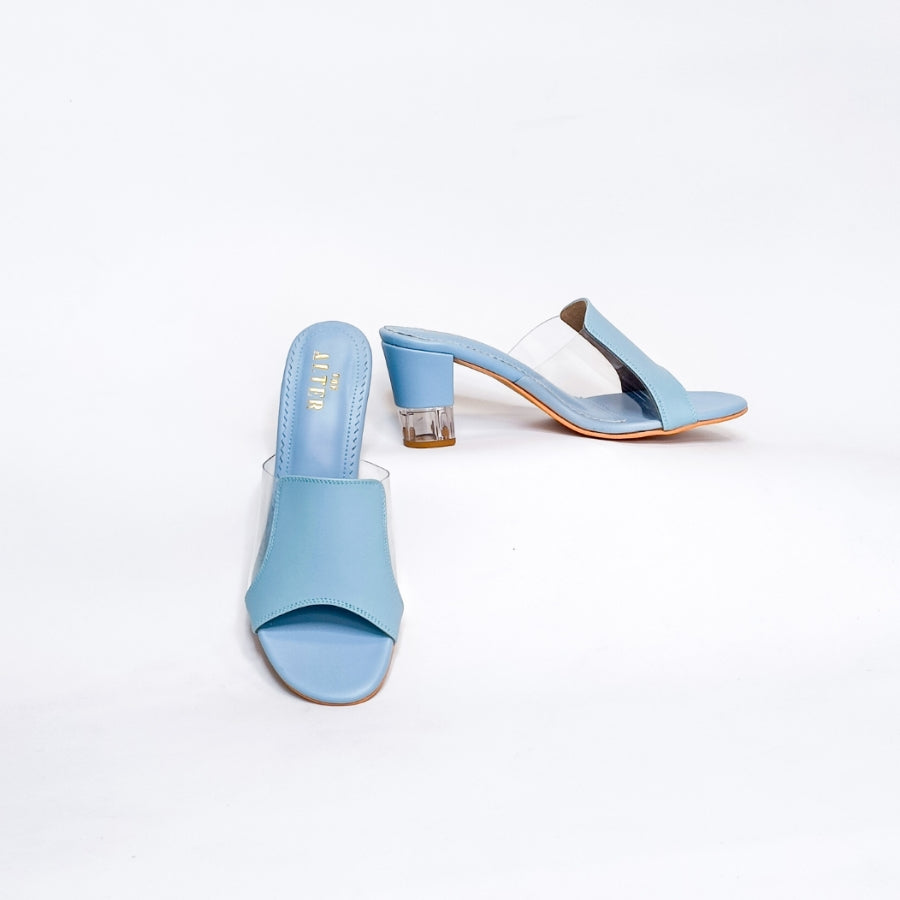 Chloe Clear Block Heels – THE ALTER