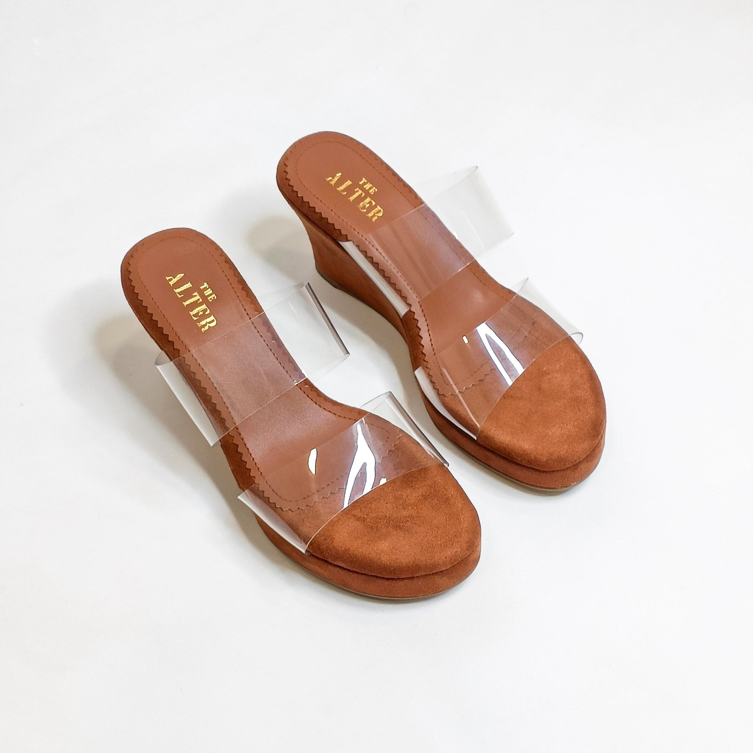 Transparent Two Strap Wedges – THE ALTER